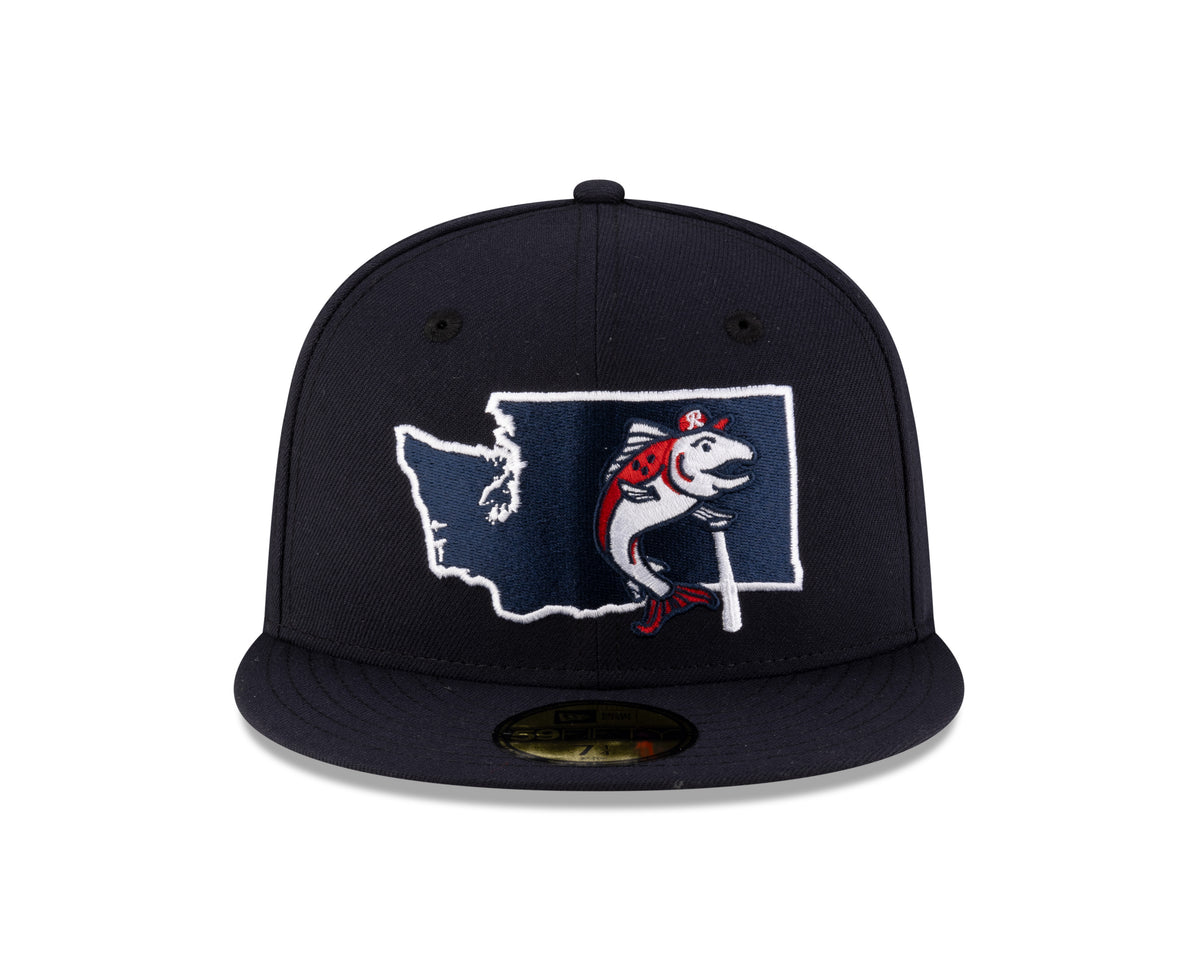 Tacoma Rainiers New Era 59Fifty Navy Slammin' Sam State Cap – Tacoma ...