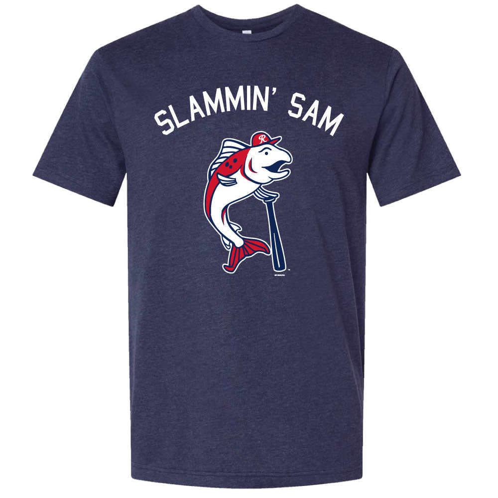 Tacoma Rainiers Navy Slammin' Sam Tee – Tacoma Rainiers Official Store