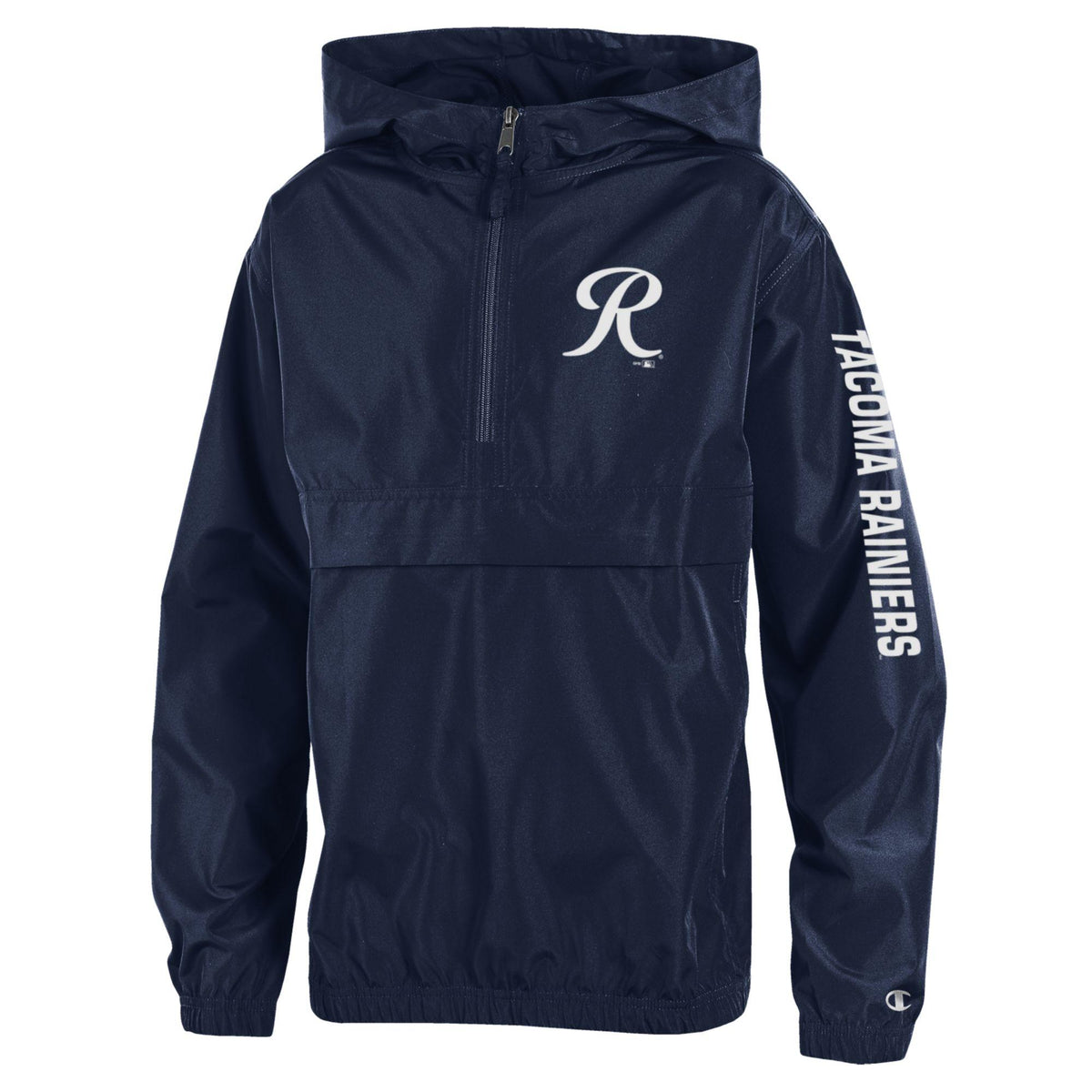 Tacoma Rainiers Champion Navy Youth Pack N Go Jacket – Tacoma Rainiers ...